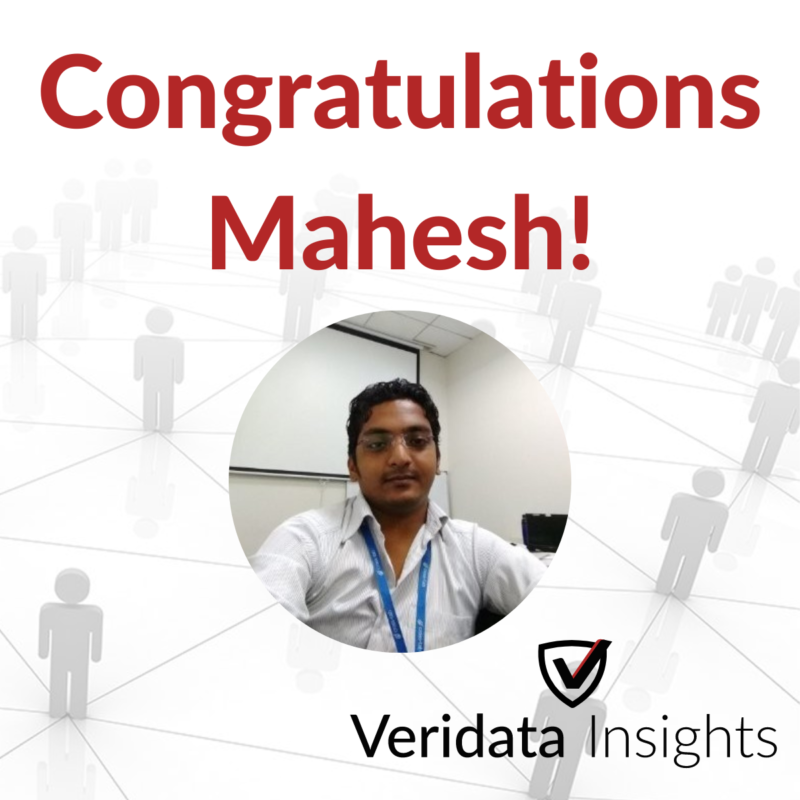 Mahesh Advances to Senior Survey Programmer - Veridata Insights
