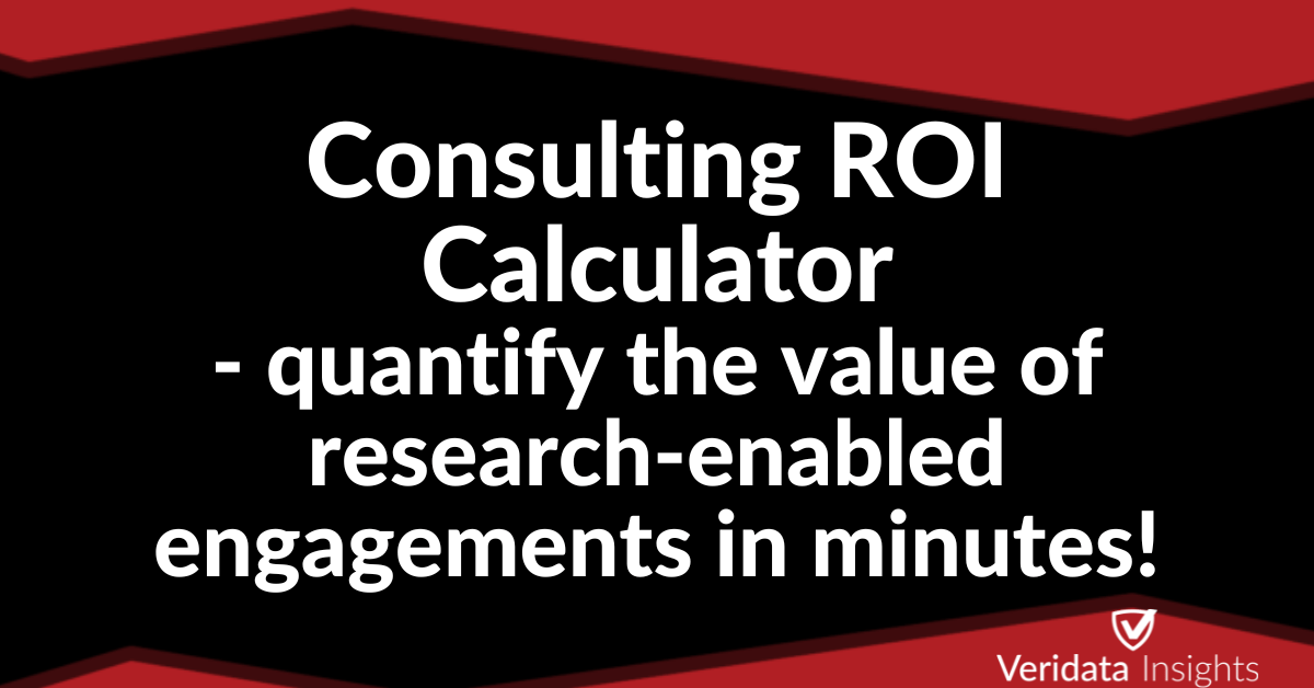 Free Veridata Insights – Consulting ROI Calculator - Veridata Insights